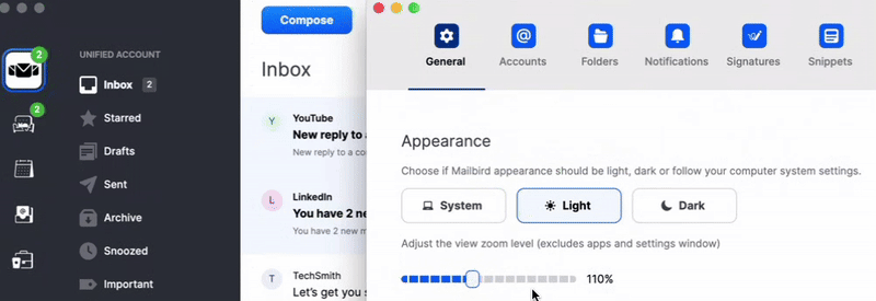 How to Adjust the Zoom Level in Mailbird for Mac – Mailbird for Mac (macOS)